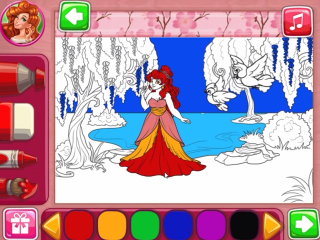 COLOR ME PRINCESS juego online en JuegosJuegos.com