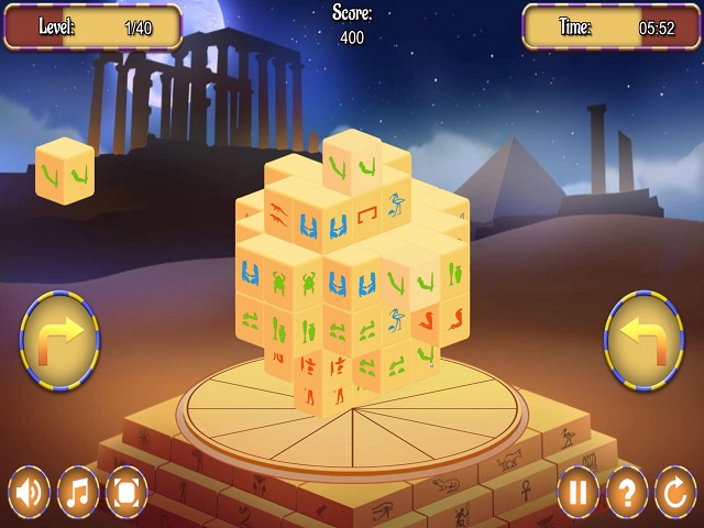 EGYPT MAHJONG TRIPLE DIMENSIONS juego online en JuegosJuegos.com