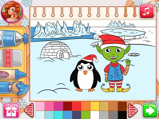 COLOR ME CHRISTMAS juego online en JuegosJuegos.com