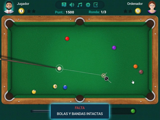 POOL 9 BALL juego online en JuegosJuegos.com